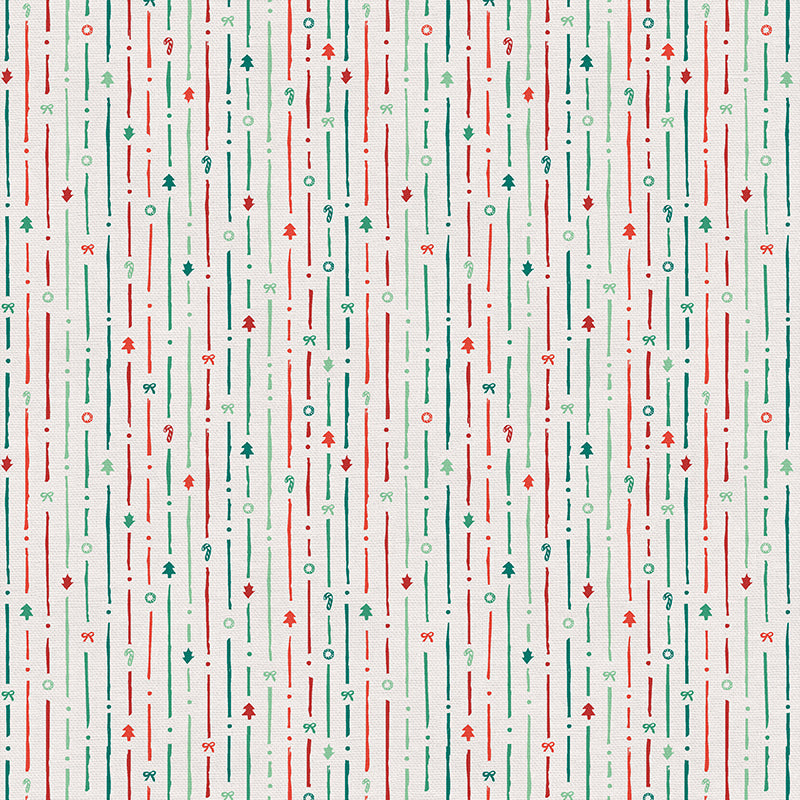 Candy Stripes Green/Red by Jean Choe from Oh So Jolly for Paintbrush S ...