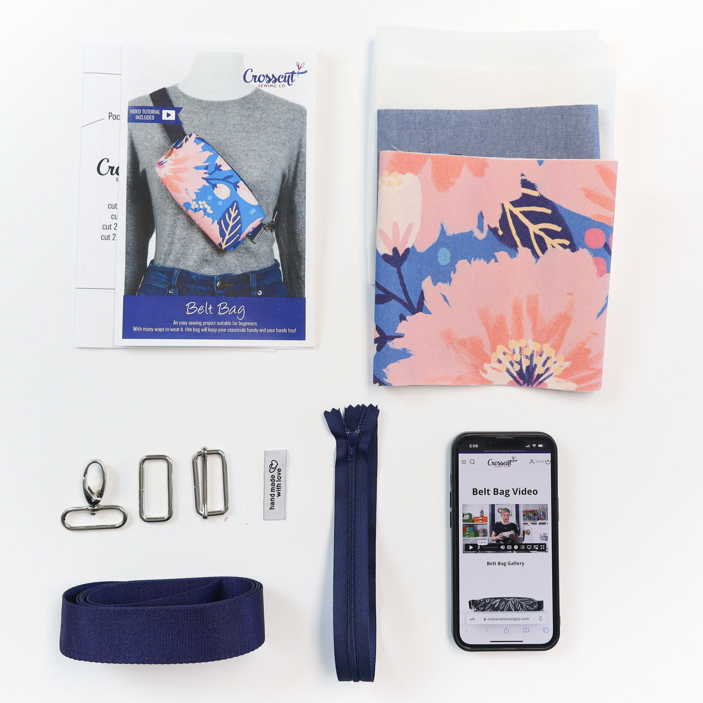 Belt Bag - Beginner Sewing Pattern & Video Tutorial – Crosscut Sewing Co.