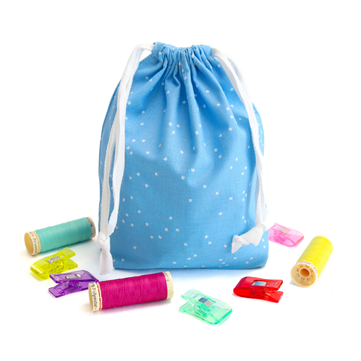 Drawstring Bag - Beginner Sewing Pattern & Video Tutorial – Crosscut ...