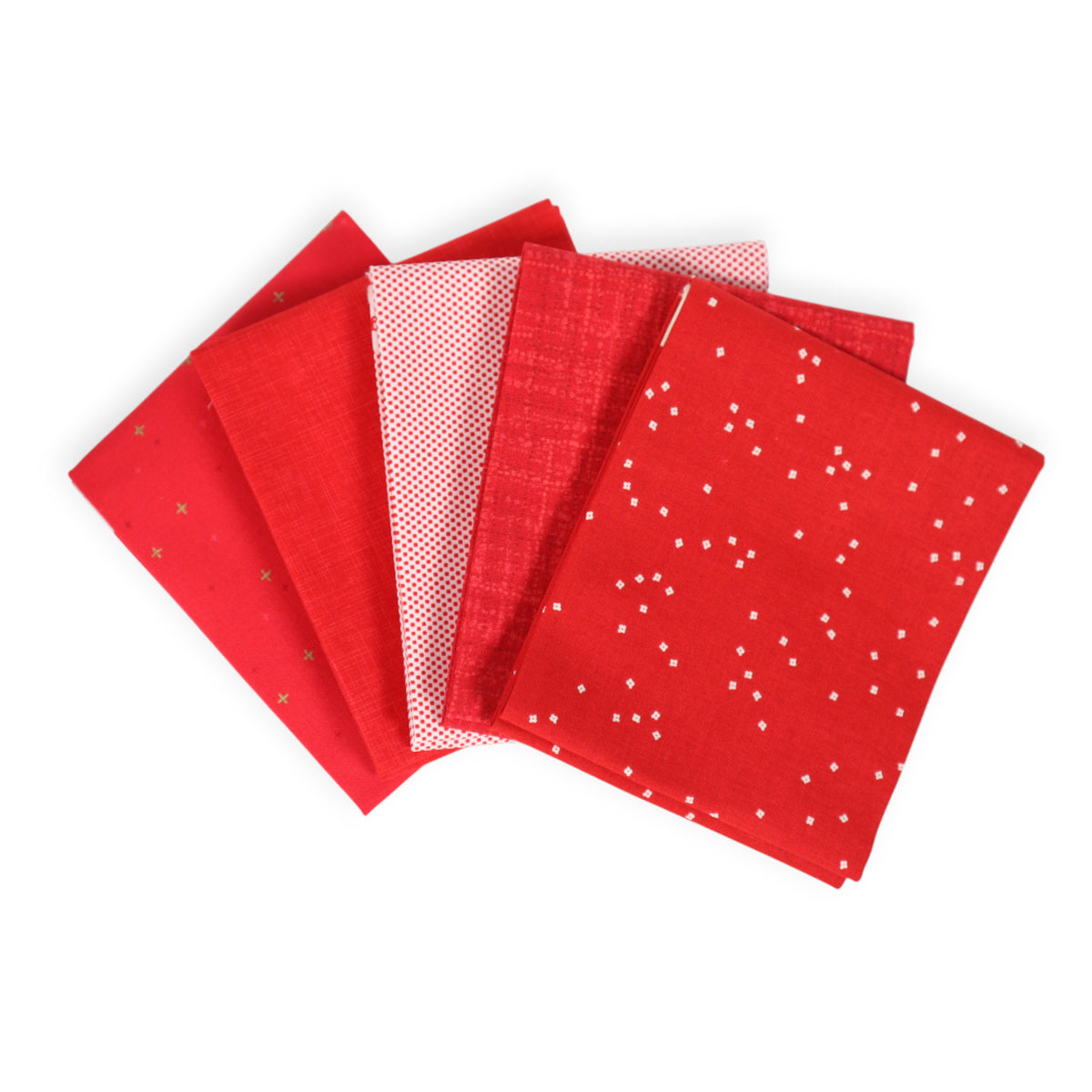 Red (5) Piece Fat Quarter Bundle – Crosscut Sewing Co.