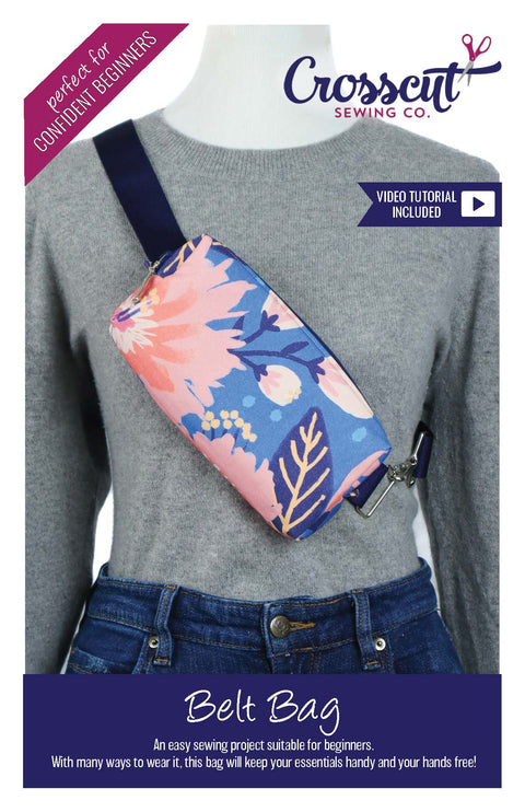 Belt Bag - Beginner Sewing Pattern & Video Tutorial – Crosscut Sewing Co.