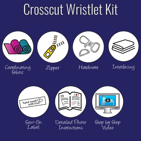 Wristlet Sewing Kit - Yucatan – Crosscut Sewing Co.